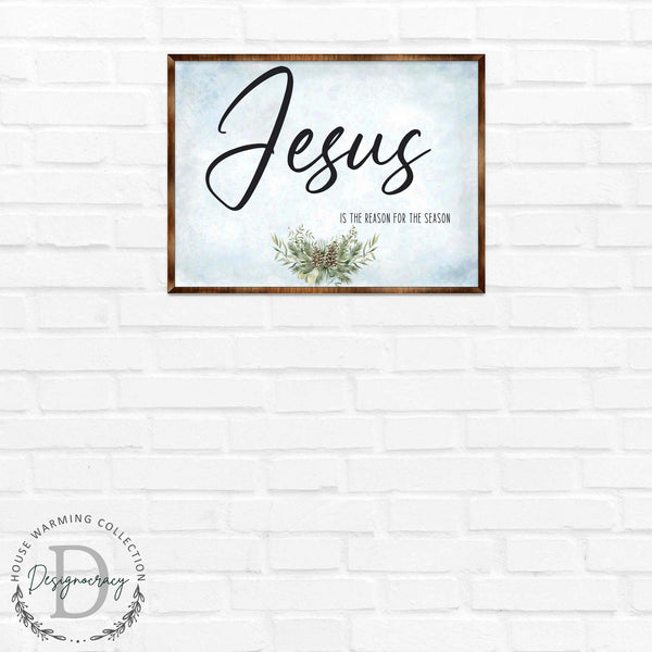 Jesus Sign | Wooden Religious Wall Art | Christian Sign | Modern farmh